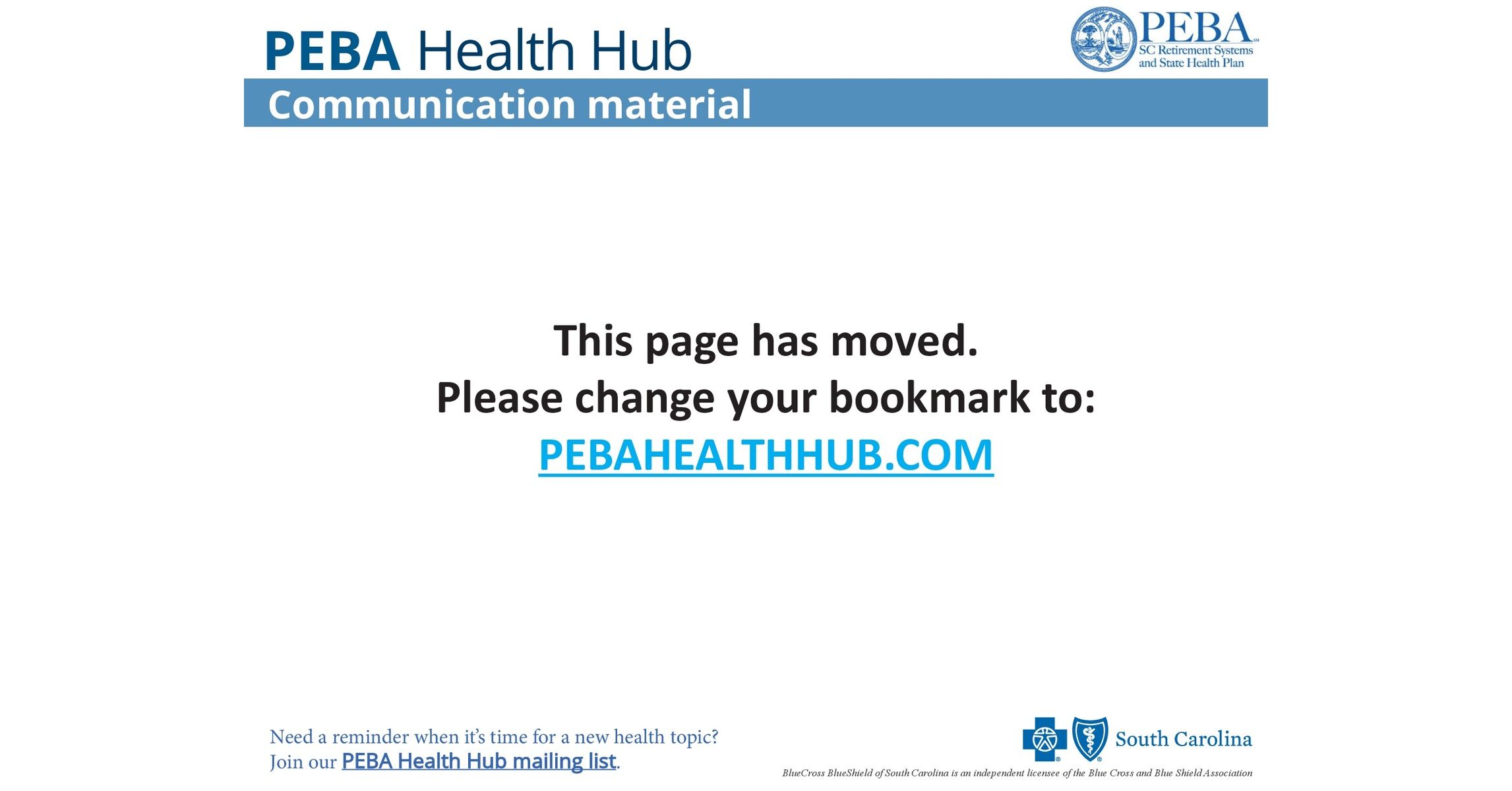PEBA Health Hub