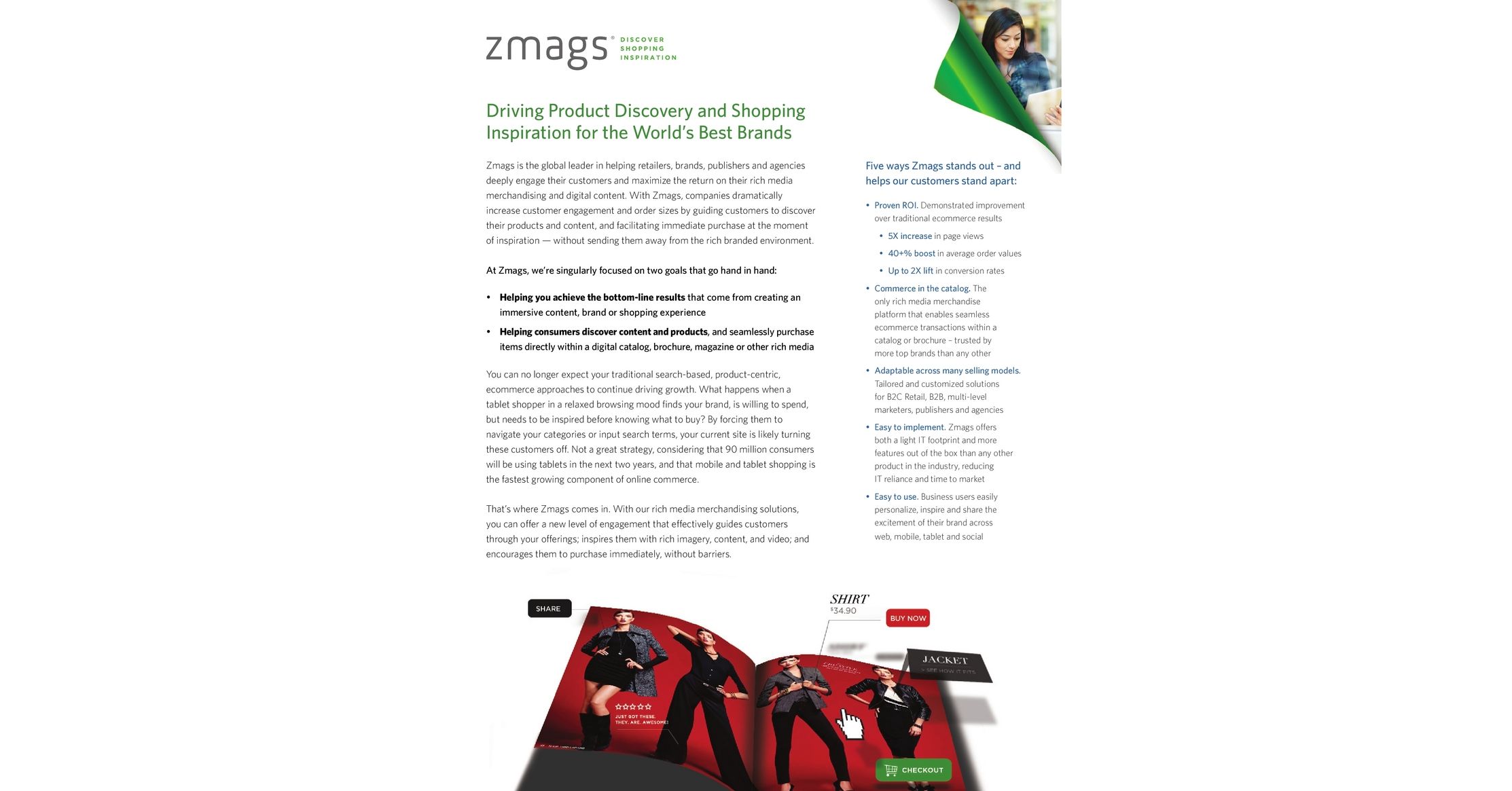 Driving Product Discovery with Zmags