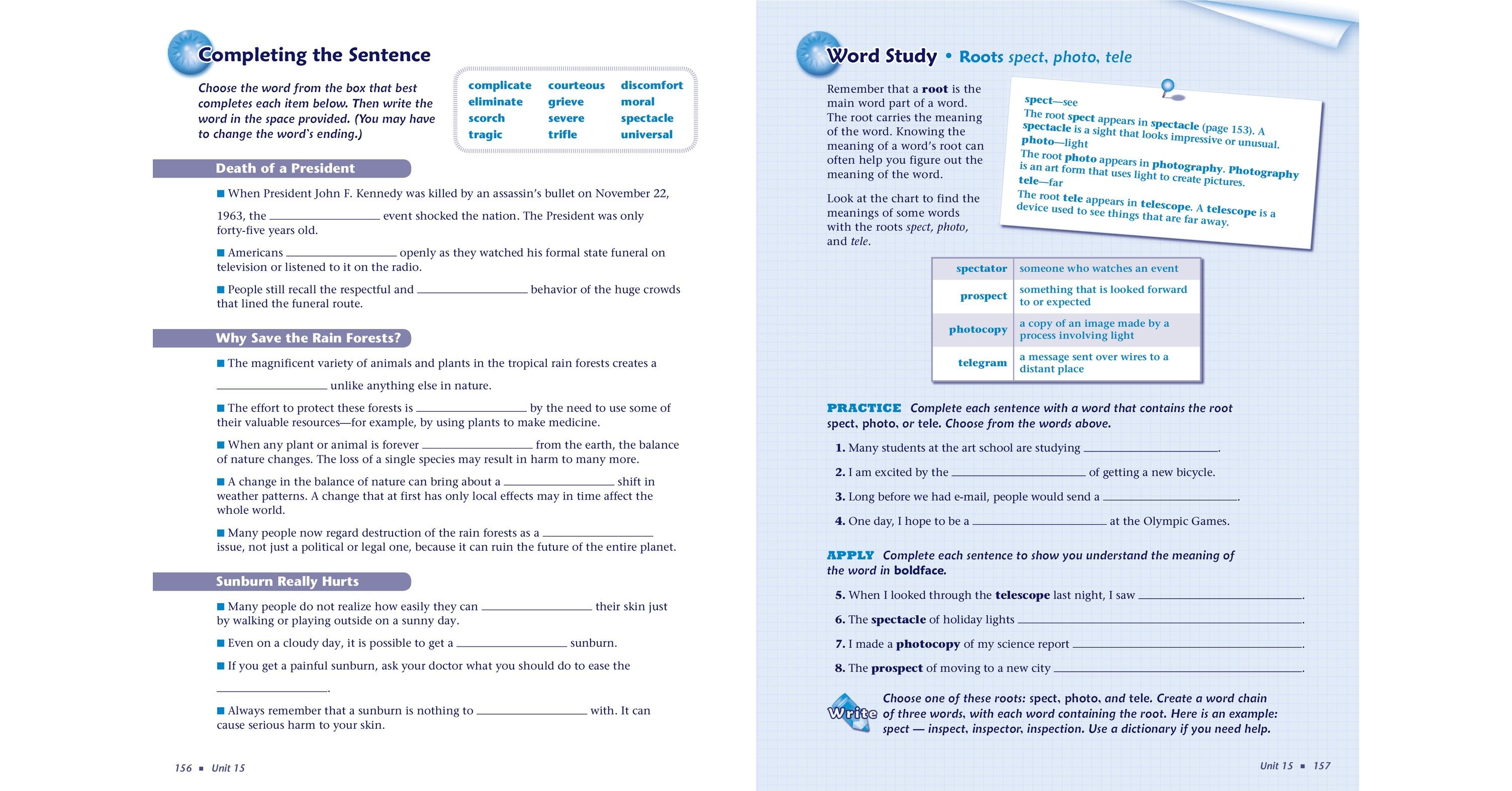 Vocabulary Workshop Enriched Edition, Grade 5, Student Edition