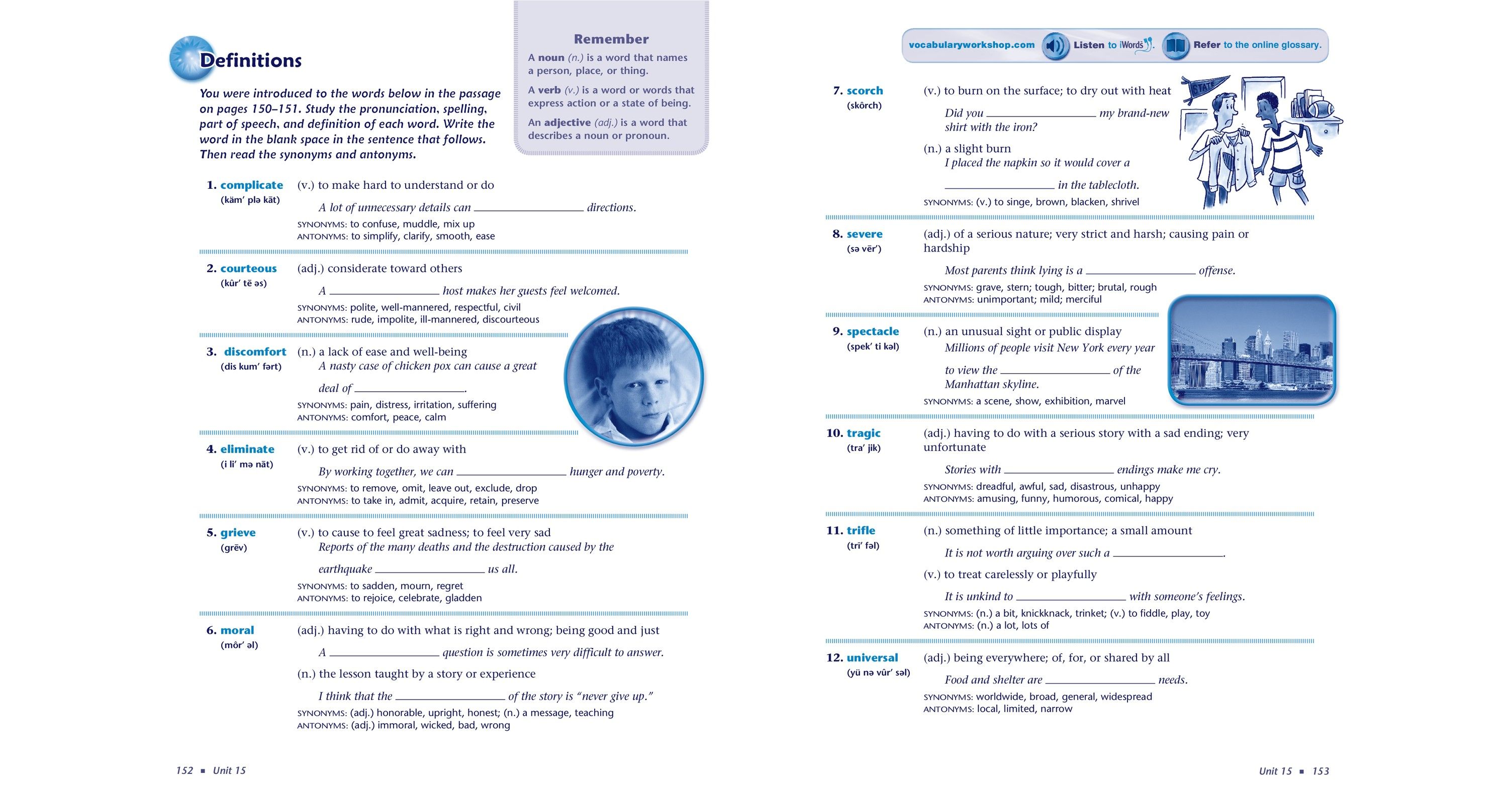 Vocabulary Workshop Enriched Edition Grade 5 Student Edition