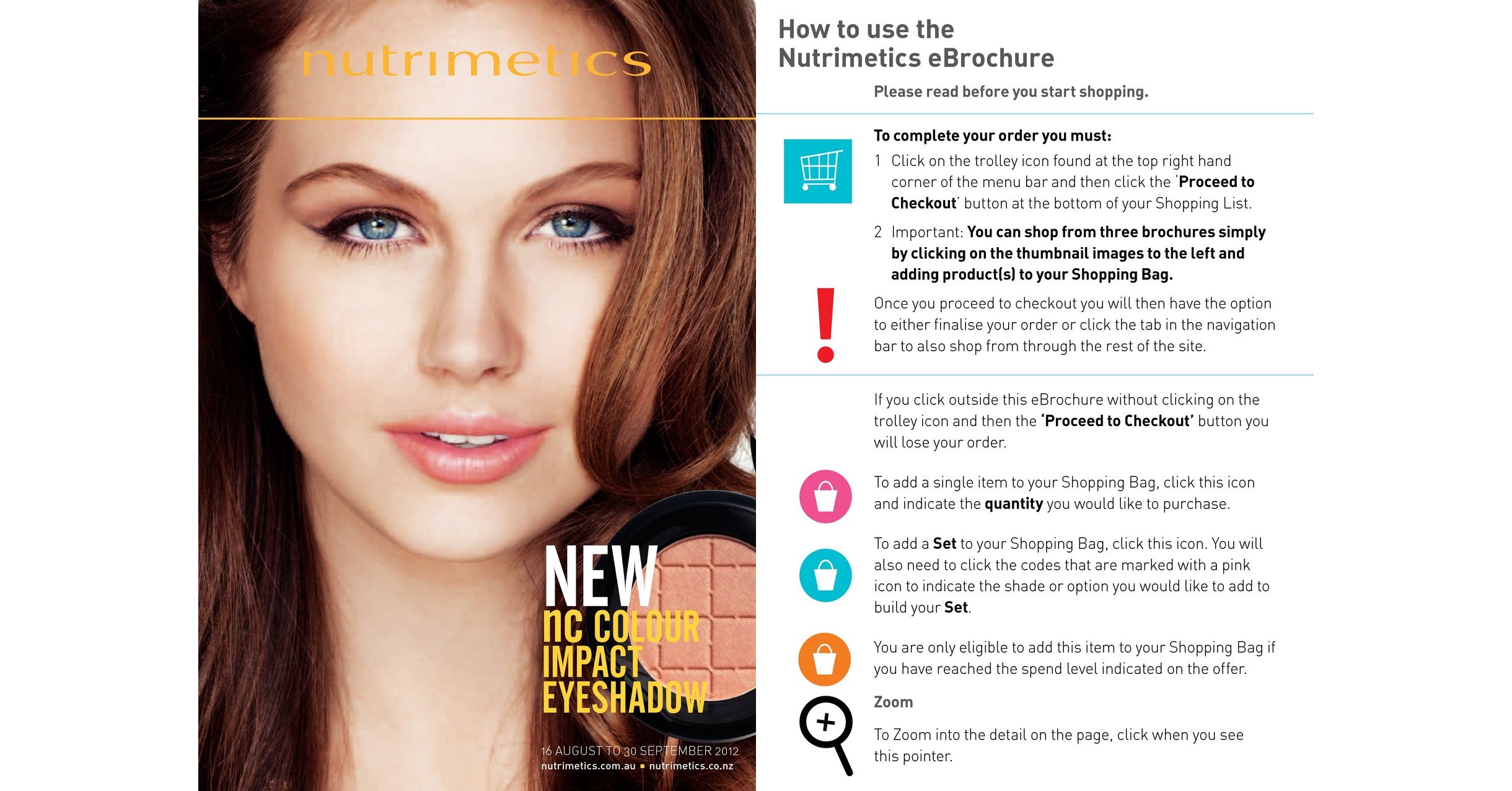 September 'NEW nc Colour Impact Eyeshadow' Brochure