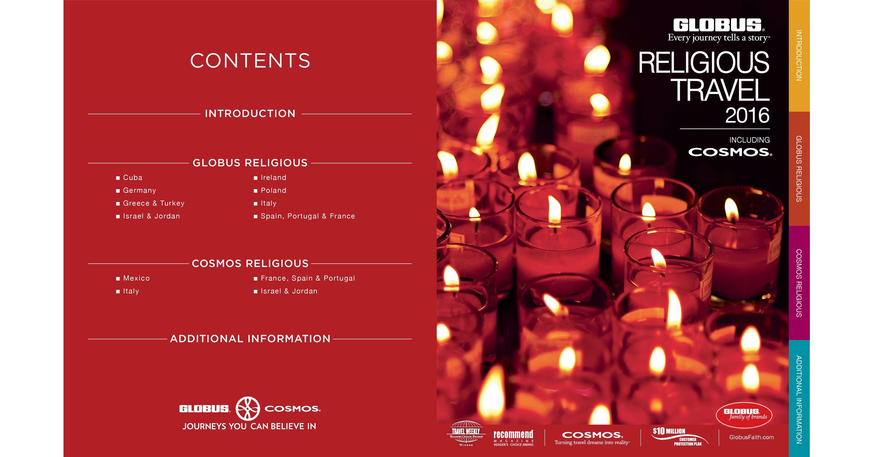 2016 Globus & Cosmos Religious Travel Brochure