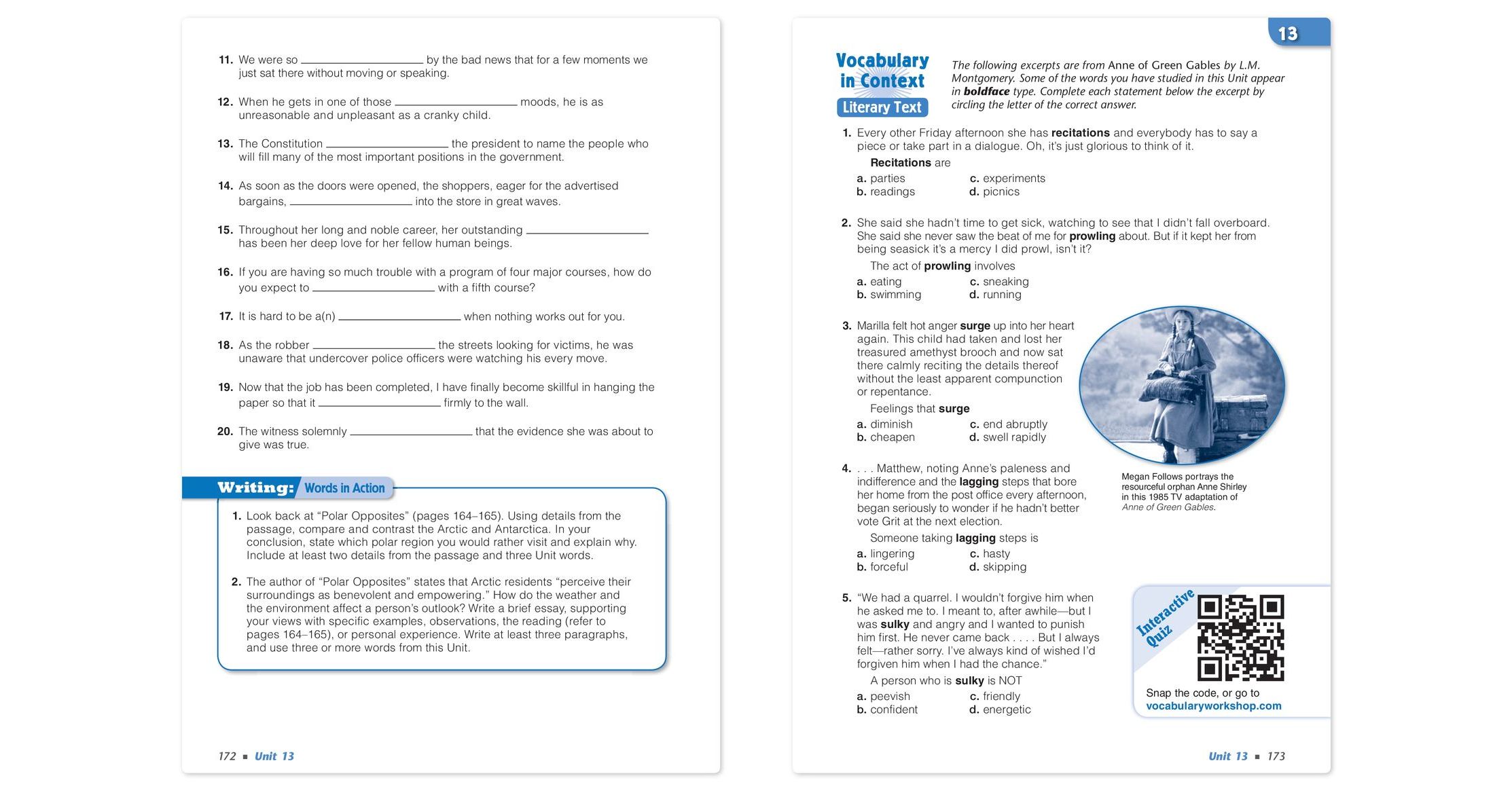 Vocabulary Workshop Enriched Edition Level A Grade 6 Student Edition