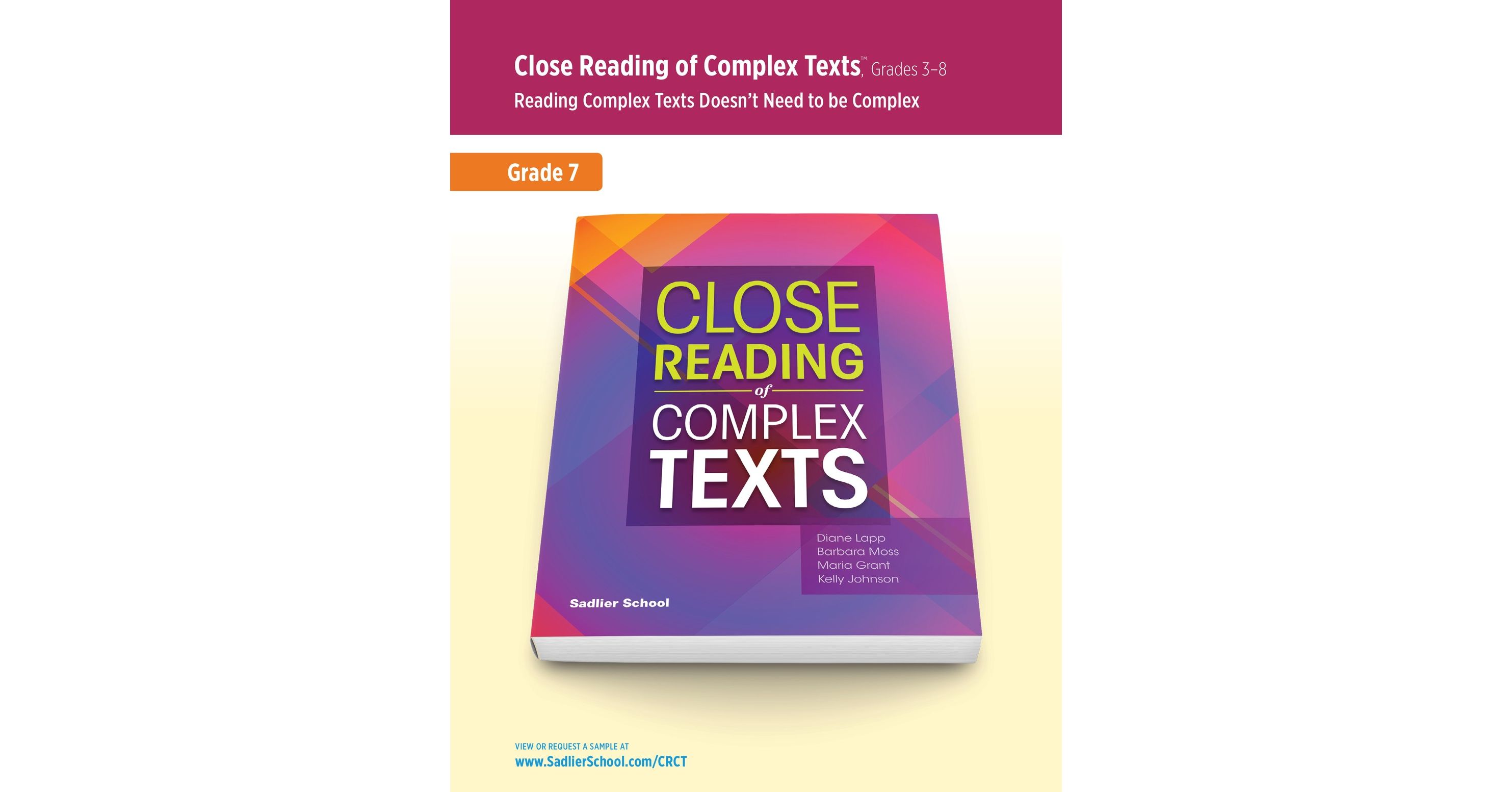Close Reading of Complex Texts, Grade 7, Student Edition