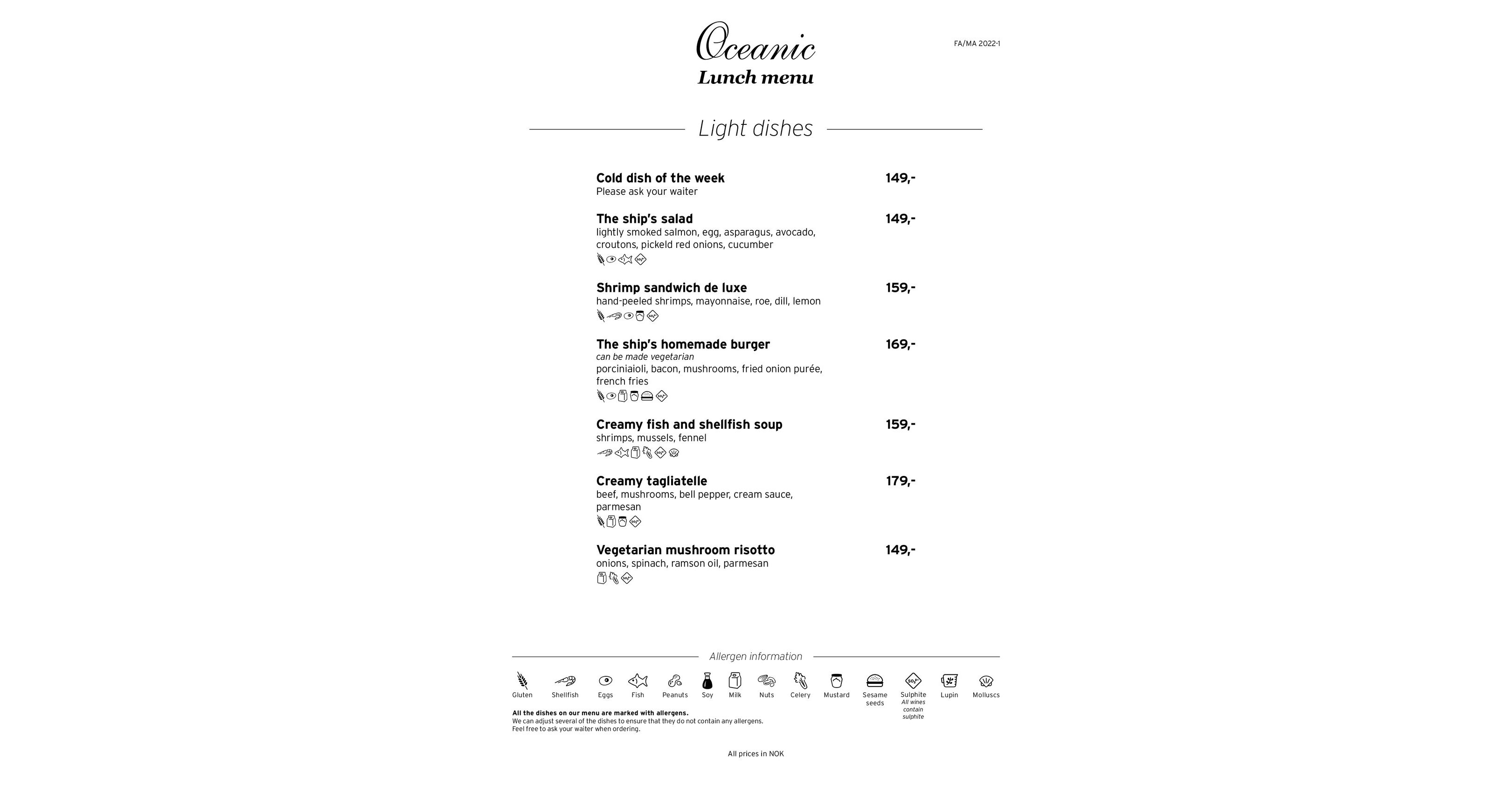 Oceanic Lunch Menu_A4 vertikal_web FAMA Color Line 2022-SUMMER-EN