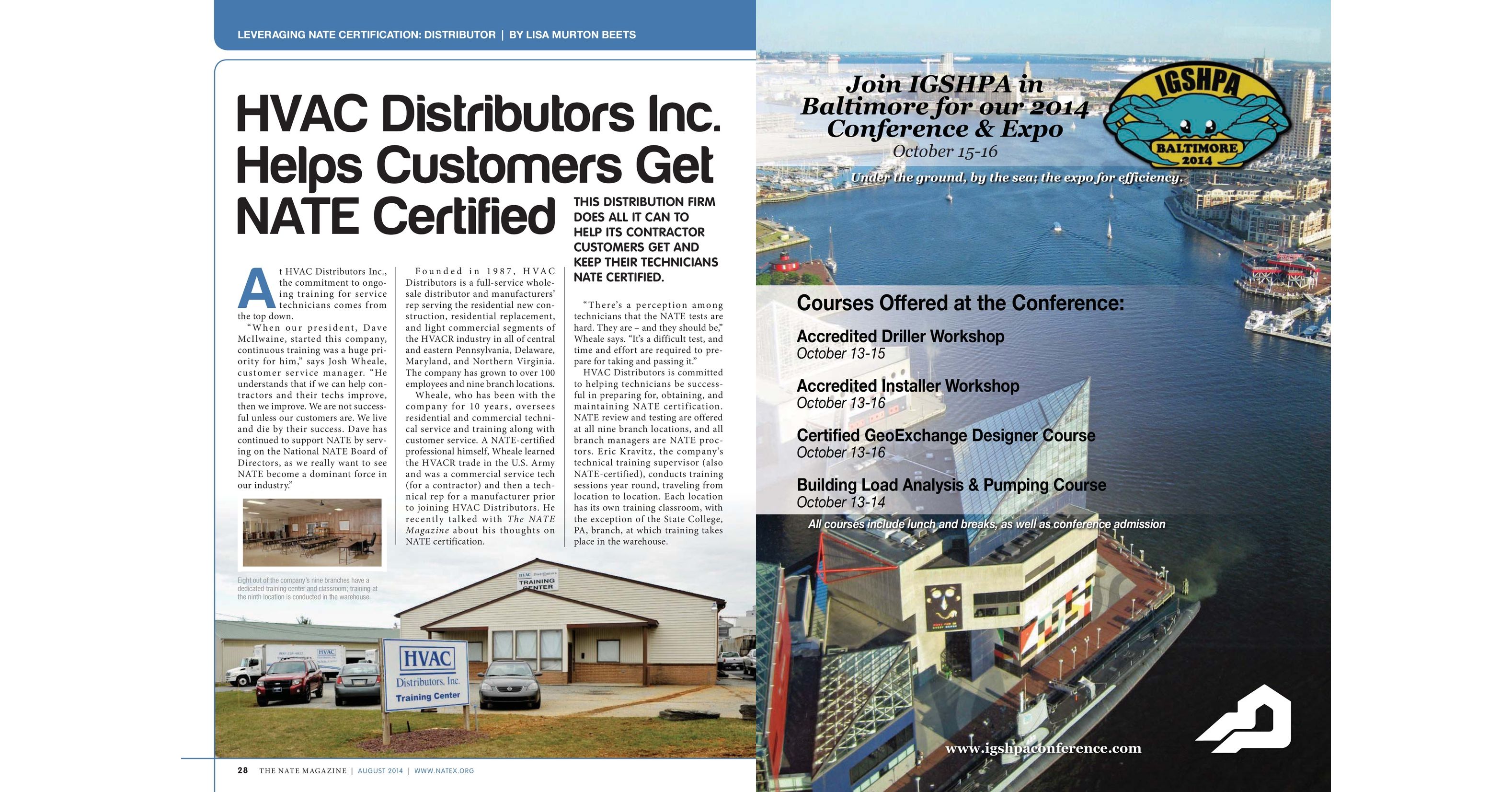 The NATE Magazine, August 2014