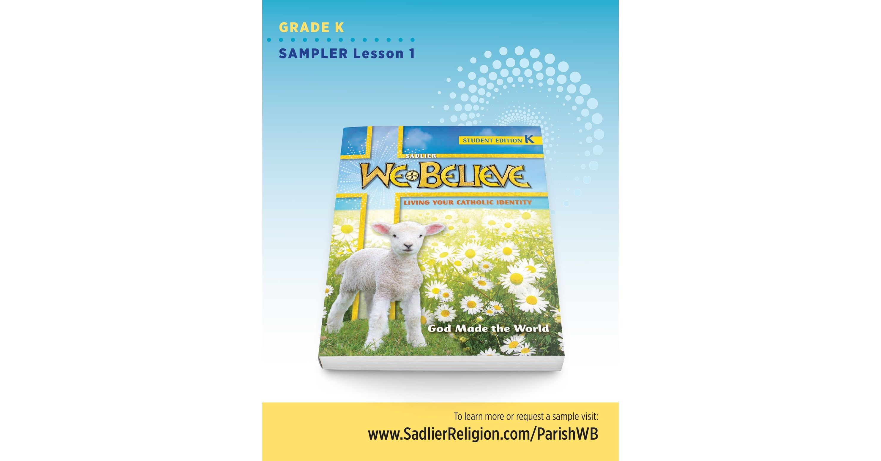 We Believe - Living Your Catholic Identity, Student Edition, Grade K ...