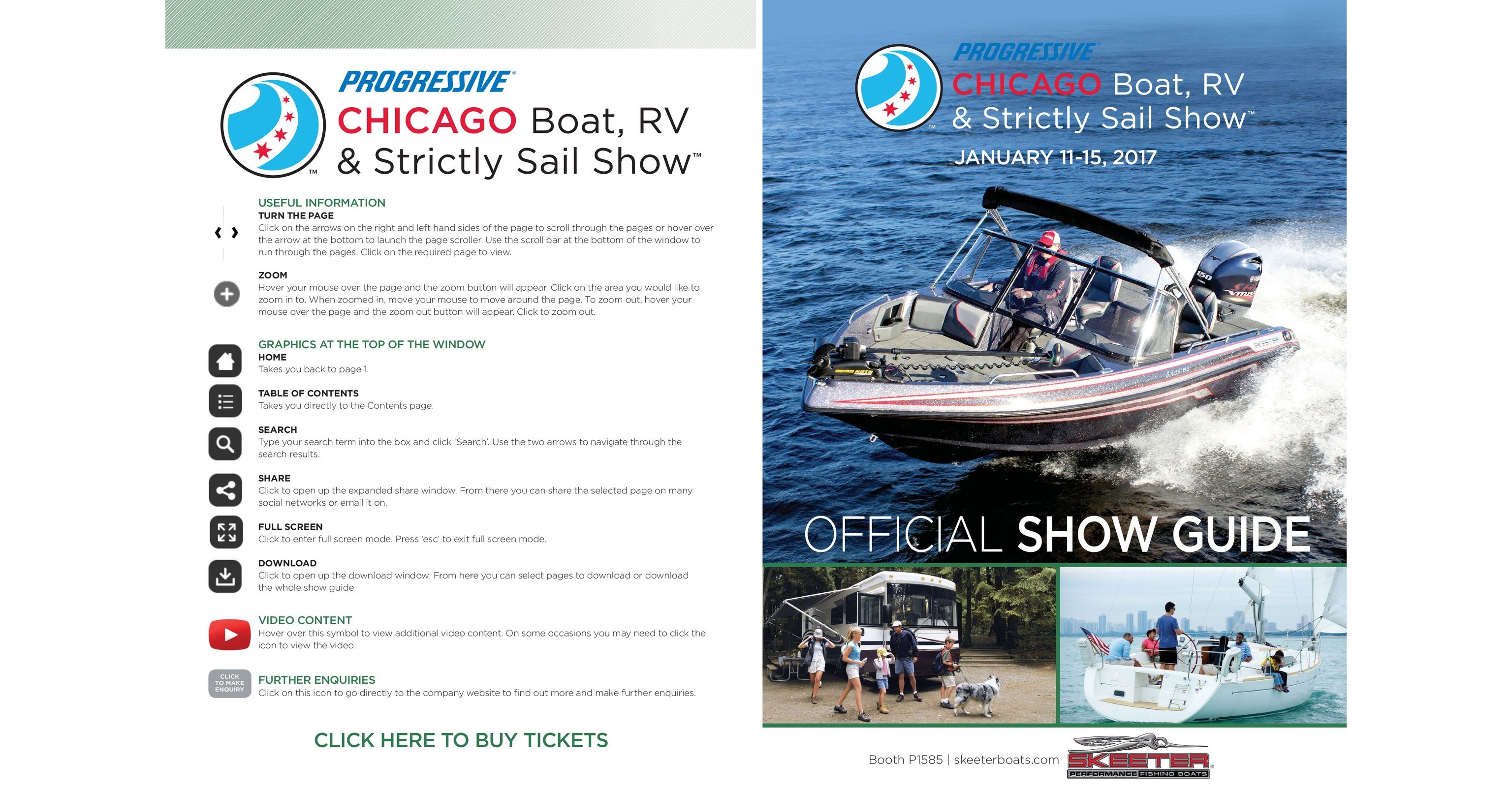 Progressive® Insurance Chicago Boat, RV & Strictly Sail Show® 2017