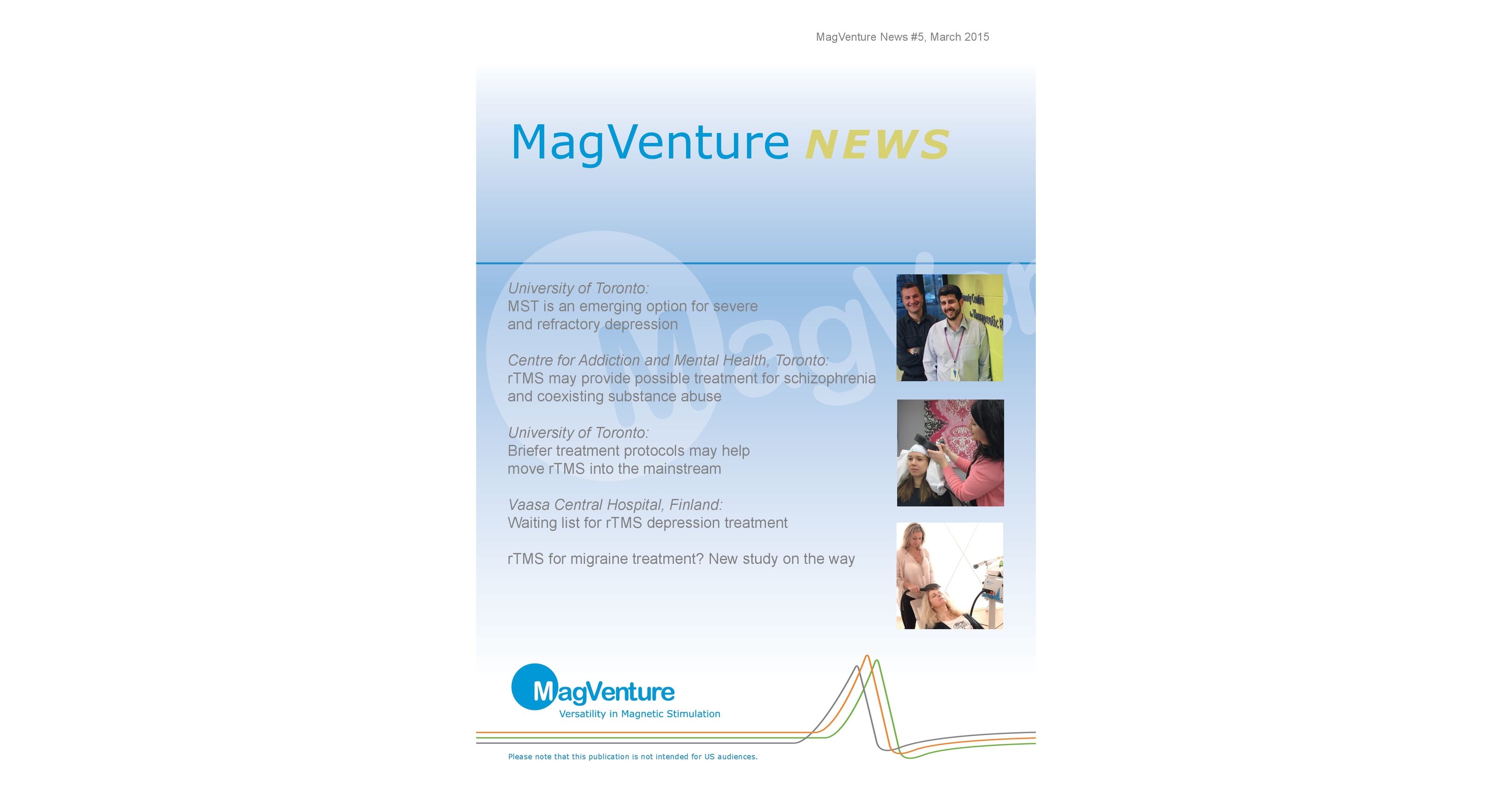 MagVenture - Newsletter #5, March 2015